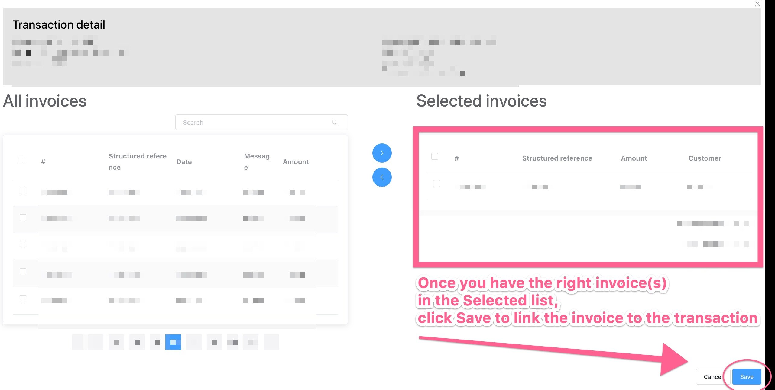 Matching transactions with invoices | Twikey